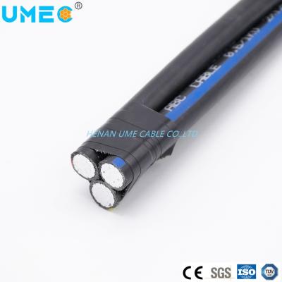 China Round Wire PE/PVC/XLPE Insulated Aluminum Condcutor Triplex Service Drop Cable for Outdoor for sale