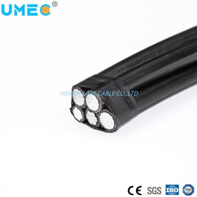 China XLPE Insulated 2X16 ND25mm2 2X35 16mm2 Aluminum Conductor Caai Cable with 5 Strands for sale