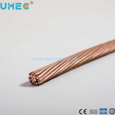 China Overhead Power Electrical Distribution Line Bare Copper Conductor with Solid Strand for sale