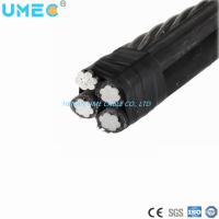 China Insulated Aluminum Conductor Quadruplex Service Drop Cable 2/4/6AWG 4 Strands XLPE/PE/PVC for sale