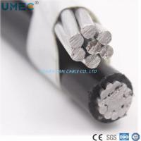 China Bare Aluminum 0.6-1kv AAC/AAAC/ACSR Conductor XLPE Insulated Duplex Service Drop Cable for sale
