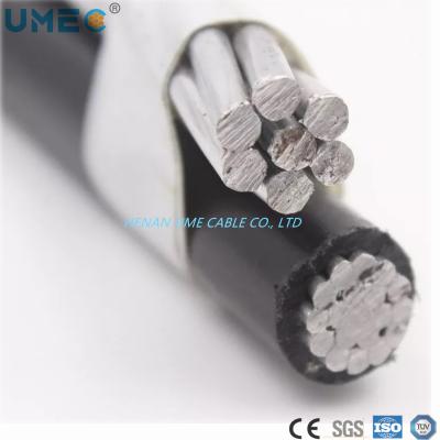 China Bare Aluminum 0.6-1kv AAC/AAAC/ACSR Conductor XLPE Insulated Duplex Service Drop Cable for sale