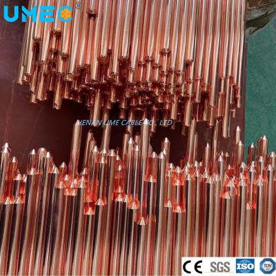 China Customized Printing Copper Clad Steel Earth Rod For Grounding And Lightning Protection for sale
