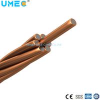 China Accepted OEM Copper Clad Steel Wire for Bare Electric Conductor 30% Conductivity CCS for sale