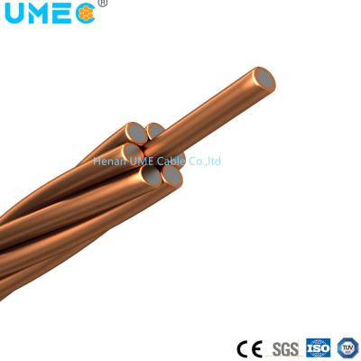 China Accepted OEM Copper Clad Steel Wire for Bare Electric Conductor 30% Conductivity CCS for sale