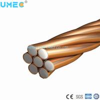 China Electric Conductor without Sheath Copper Clad Steel Wire CCS with 30% Conductivity for sale
