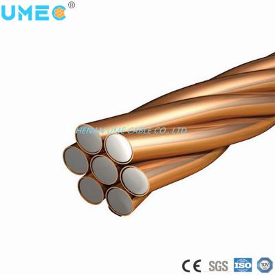 China Electric Conductor without Sheath Copper Clad Steel Wire CCS with 30% Conductivity for sale
