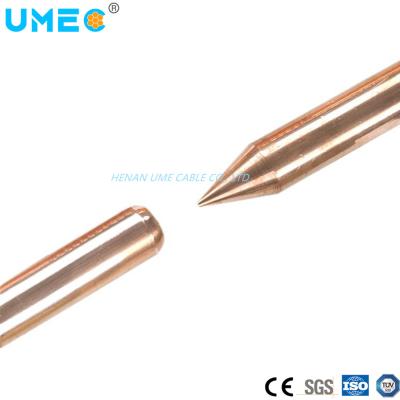 China Solid Conductor Overhead Lightning Protection Grounding Rod 5/8 Prime 3/4 Prime Prime for sale