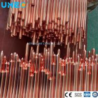 China Round Copperweld Clad Steel Ground Electroplated Copper Bonded Earth Rod 0.254mm for sale