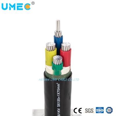 China 4X35 1X16mm2 4X120 1X70mm2 Cu/Al XLPE Insulated Sheathed Power Cable for Power Supply for sale
