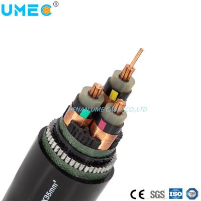 China Overhead XLPE Insulated Armoured Power Cable 3.6/6kv Three Cores Al/ Cu PVC Sheathed LV for sale