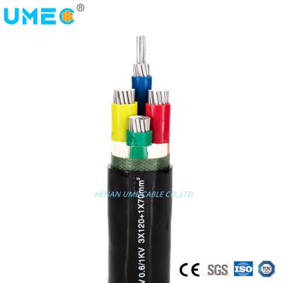 China Low Voltage Cable Round Wire Al/XLPE/PVC 0.6/1kv Yjlv Power Cable 4X50mm2 4X35mm2 4X25mm2 for sale
