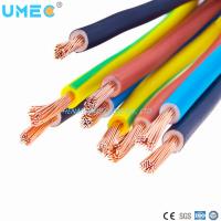 China Flexible Copper Conductor 6mm2 10mm2 16mm2 PVC Electrical Wire for Building H07V-K 450/750V for sale