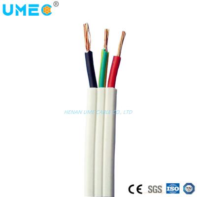 China SGS Approval 2 3 Core Cable 1.5mm 2.5mm 6mm PVC Insulated Twin Earth TPS Flat Cable for sale