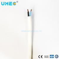 China Customer Specified PVC Insulated Electrical Cord 300V H03vvh2-F 2X0.5mm2 Flat Cable for sale