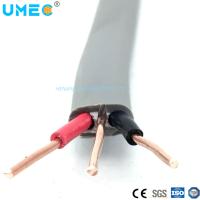China Flat Wire PVC Insulated 2X2.5mm2 X1.5mm2 Twin and Earth Cable for Electrical Systems for sale