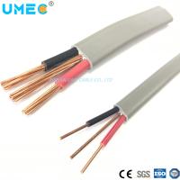 China Flat Wire BVVB BLVVB PVC LSZH Type 1.5mm 2.5mm 4mm Twin and Earth Electrical Cable for sale