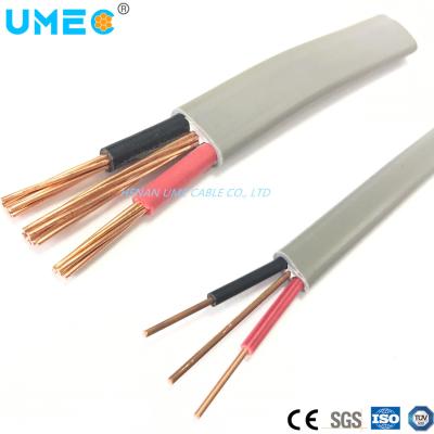China Flat Wire BVVB BLVVB PVC LSZH Type 1.5mm 2.5mm 4mm Twin and Earth Electrical Cable for sale