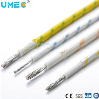 China Yellow-Green Fiberglass Braided Silicon Rubber Insulated Tinned Copper Conductor Wires and Cable for Underground for sale