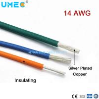 China AFR250 wire Silver-plated Copper Conductor PTFE Insulated single wire 1x0.2mm²/1*24AWG for sale