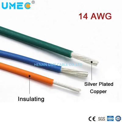 China AFR250 wire Silver-plated Copper Conductor PTFE Insulated single wire 1x0.2mm²/1*24AWG for sale
