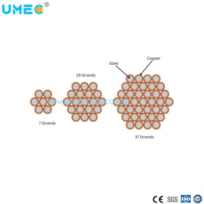 China ASTM B910 Standard 30% Conductivity Copper Clad Steel Wire CCS Conductor for sale