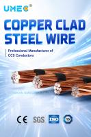 China ASTM B910 Standard Copper Clad Steel Wire with 20%/30%/40% Conductivity and Anti Corrosion Properties for sale