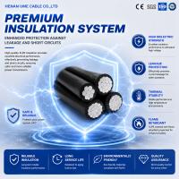 China IEC Standard 0.6/1kV Aerial Bundled Cable ABC Service Drop Cable for sale