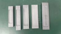 China Customized Rectangle Ceramic Boat For Bronzing Plating And Laser Anti-Counterfeit Logo Coating for sale