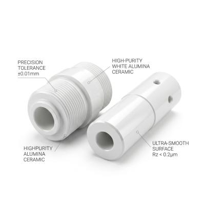 China High-Temperature-Resistant Al2O3 Ceramic Furnace Tubes Alumina Muffle Pipes for High Temperature Furnace Applications for sale