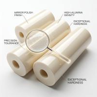 China High-Dielectric-Strength Al2O3 Ceramic Substrate Plates High Voltage Alumina Spacers for Power Electronics Components for sale