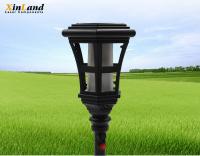 China 7.2W Flickering Flame Solar Lights Solar Flame Lights For Graden Yard Path Post Lights for sale