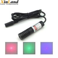 China Square Grid Particular Light Spot DOE Laser Module 520nm Line Style for sale
