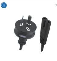 China SAA Data Communication Power Cord Cable 2 Pin AC Power Cord With Plug for sale