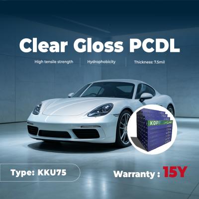China KKU75 TPU Film 7.5mil Clear Gloss PCU Paint Protection Film PPF for sale
