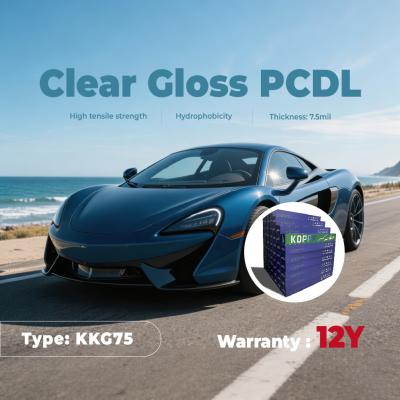 China KKG75 Gloss Paint Protection Film Excellent Flexibility for Car Wrap for sale