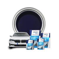 China OEM Odorless Single Stage 2k Auto Paint Matte Black for sale