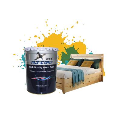 China Coverage Fast Drying Time Quick Dry 2-3 Hours Smooth Finish PU Wood Paint for sale