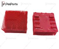 China PeiParts 703493 130298 Red Nylon Bristle Block 50X50X21mm Cutter Parts for VT2500 for sale