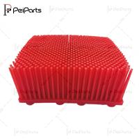 China PeiParts 703493 130298 Red Nylon Bristle Block 50X50X21mm Cutter Parts for VT2500 for sale