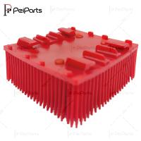 China PeiParts 703493 130298 Red Nylon Bristle Block 50X50X21mm Cutter Parts for VT2500 for sale