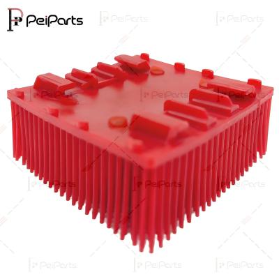 China PeiParts 703493 130298 Red Nylon Bristle Block 50X50X21mm Cutter Parts for VT2500 for sale