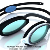 China Anti Fog Swimming Goggles for Adults with Silicone Gasket for sale