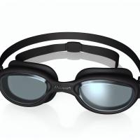 China Black Anti Fog Swimming Goggles with Silicone Gasket for sale