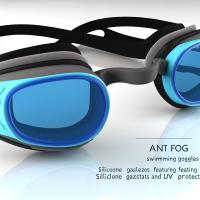 China Anti Fog Swimming Goggles with Silicone Gasket and UV Protection for sale