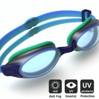 China Anti Fog Swimming Goggles with Silicone Gasket and UV Protection for sale
