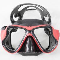 China Tempered Glass Lens Diving Snorkel Mask Leak Proof For Easy Breath for sale