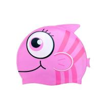 China Silicone Material Waterproof Swim Cap , Harmless Childrens Swimming Hats for sale