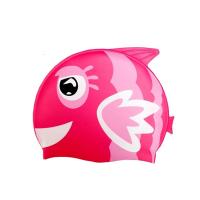 China Silicone Material Waterproof Swim Cap , Harmless Childrens Swimming Hats for sale