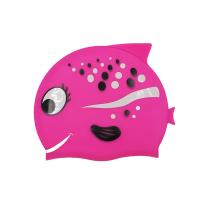 China Silicone Material Waterproof Swim Cap , Harmless Childrens Swimming Hats for sale